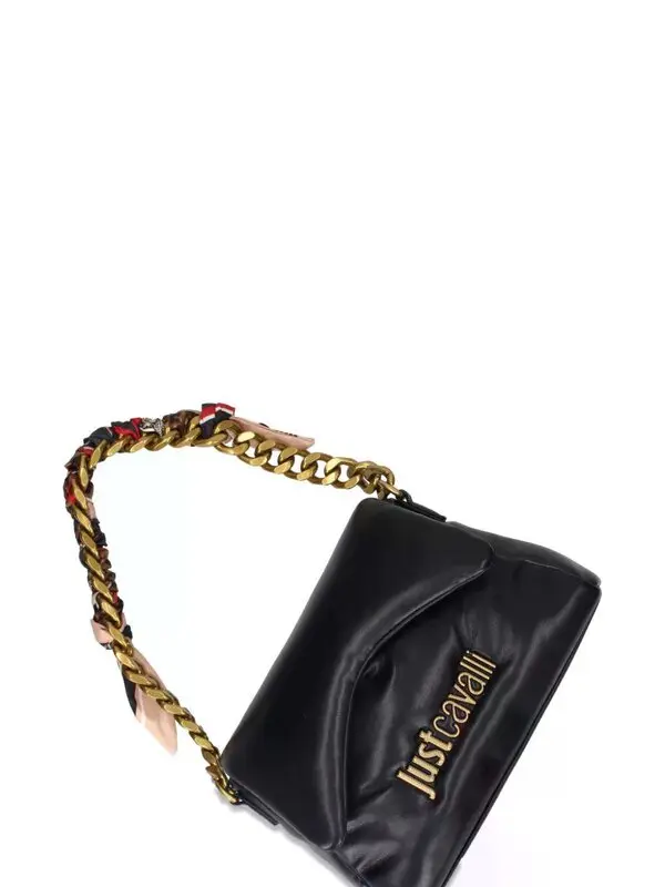 Just Cavalli Padded Shoulder Bag With Chain Strap