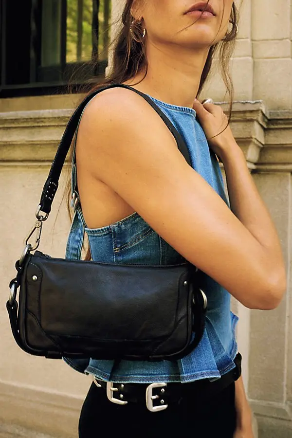 Free People Lillie Leather Shoulder Bag