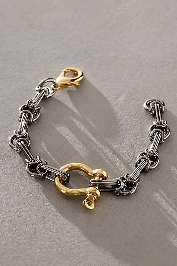 PAULA ROSEN Horseshoe Chain Bracelet