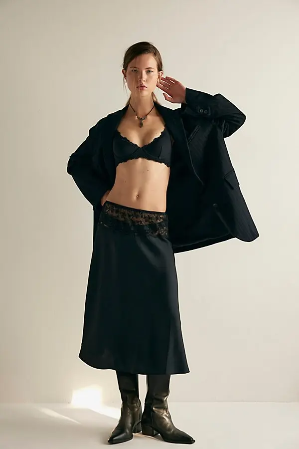Frankies Bikinis Harper Satin Half Slip
