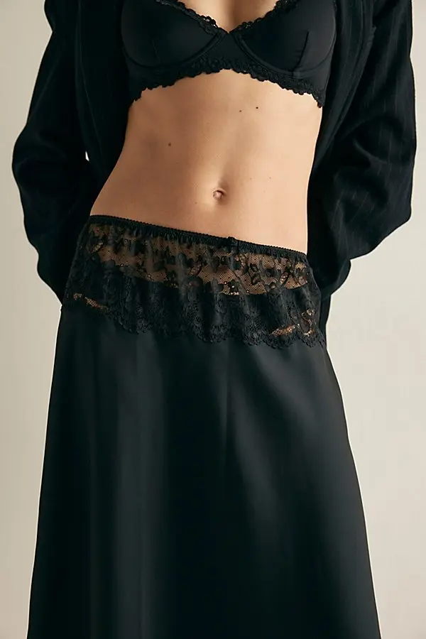 Frankies Bikinis Harper Satin Half Slip