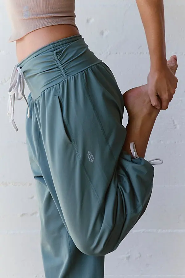 Free People Take It Easy Pants - Olive Ash