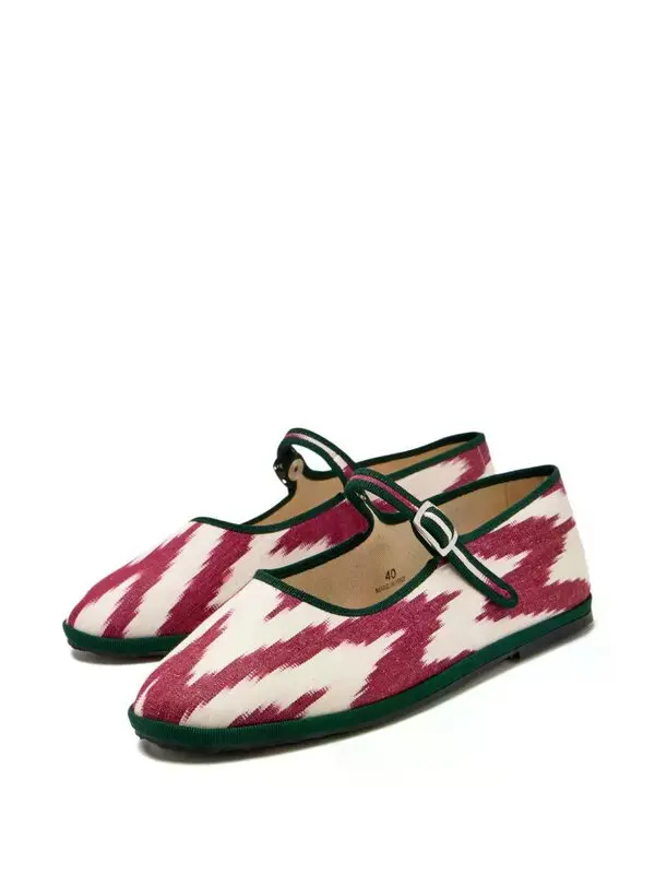 CAPULETTE Ikat-pattern Ballerina Flats