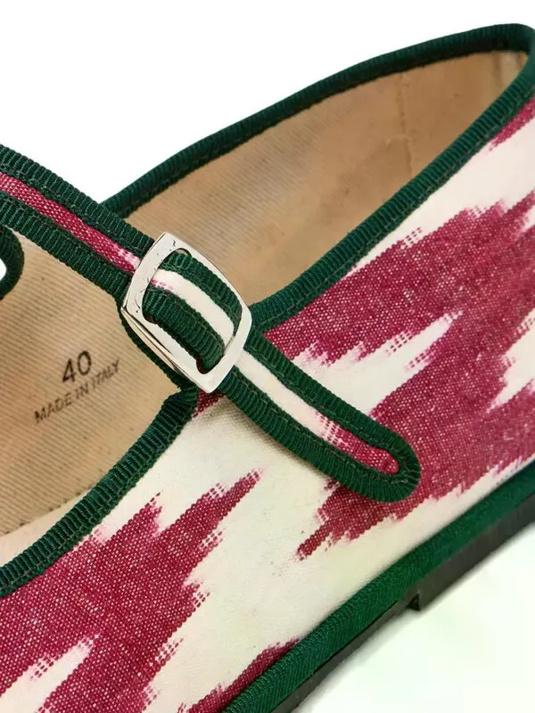 CAPULETTE Ikat-pattern Ballerina Flats