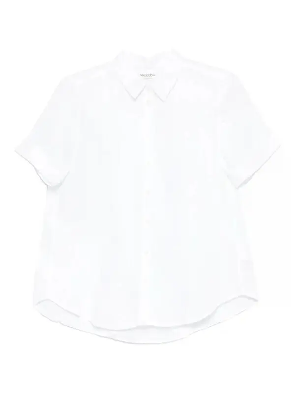 Marc O'polo Short-sleeve Button-up Shirt - White