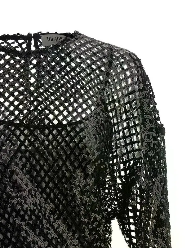 Attico Sequinned-mesh Mini Dress