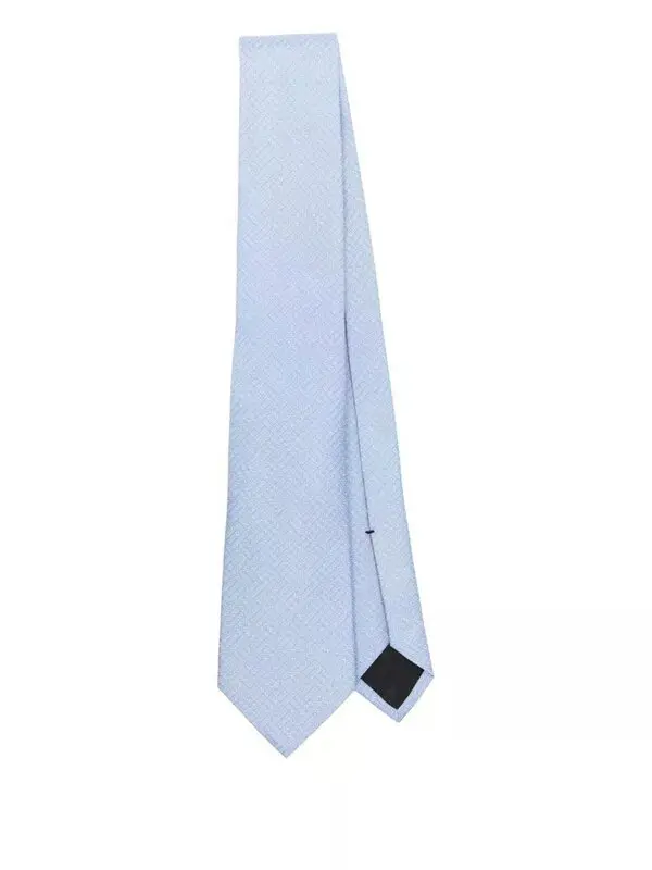Gucci Logo-patch Neck Tie - Blue
