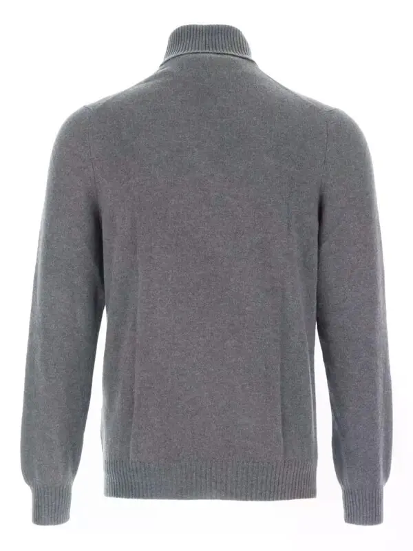 Fedeli Cashmere Turtleneck Sweater - Grey