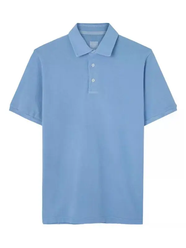 Fedeli Short-sleeve Polo Shirt - Blue