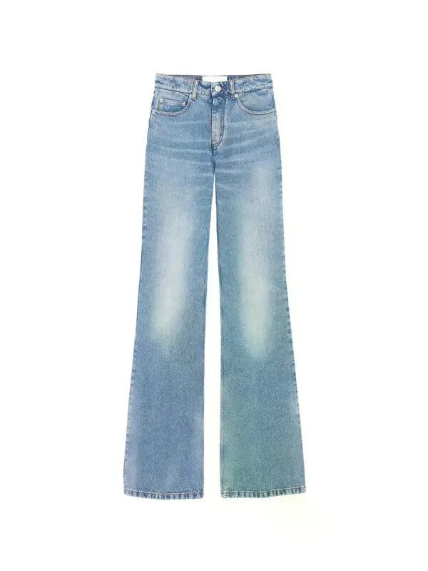 Ami Cotton Flare Fit Jeans - Blue