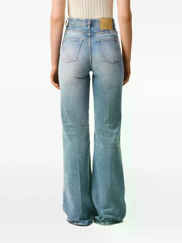 Ami Cotton Flare Fit Jeans - Blue