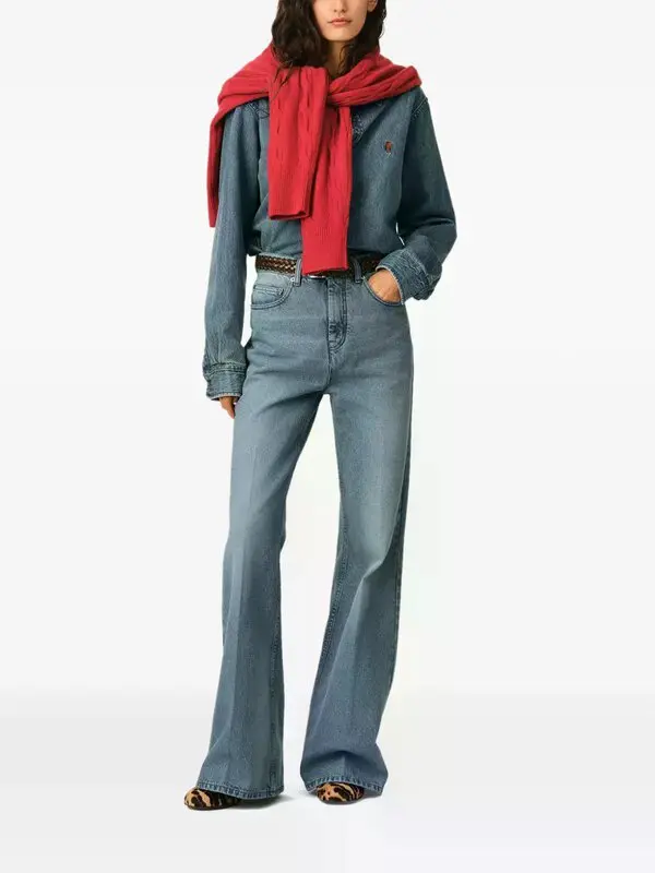 AMI Paris Flare Fit Cotton Jeans