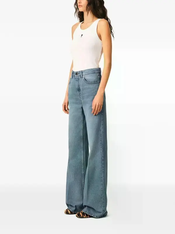 AMI Paris Flare Fit Cotton Jeans