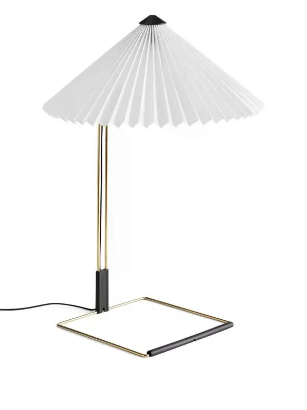 HAY Matin Pleated-shade Table Lamp - White