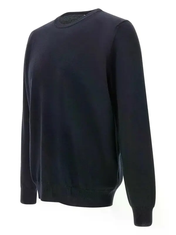 KANGRA Crew-neck Knitted Sweater - Blue