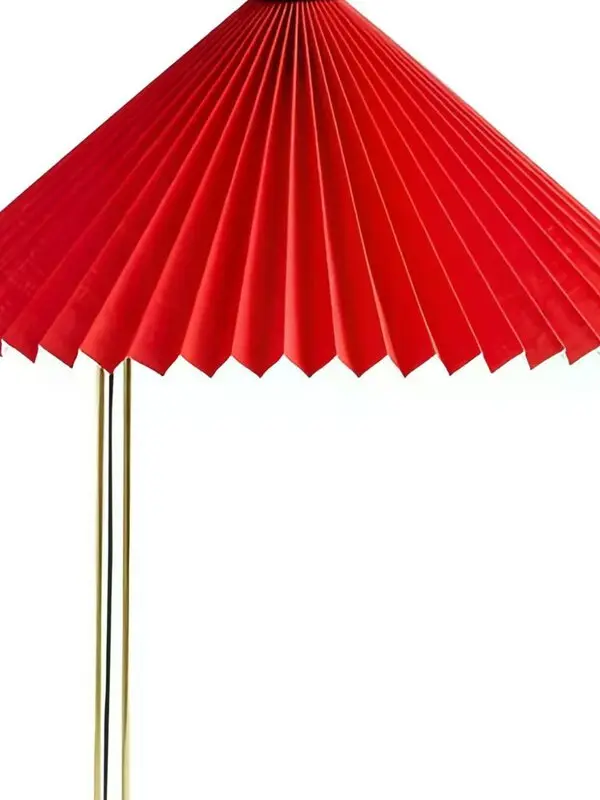HAY Matin Pleated Shade Table Lamp - Red
