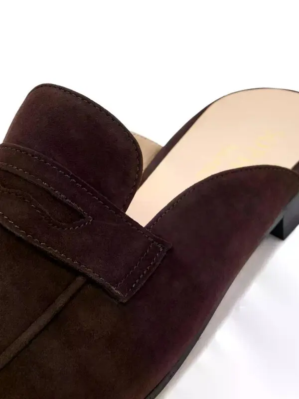 SOPHIQUE MILANO Penny-strap Suede Mules