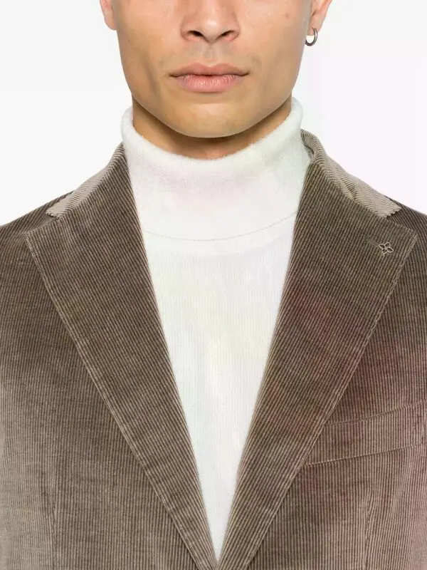 Tagliatore Corduroy Single-breasted Blazer