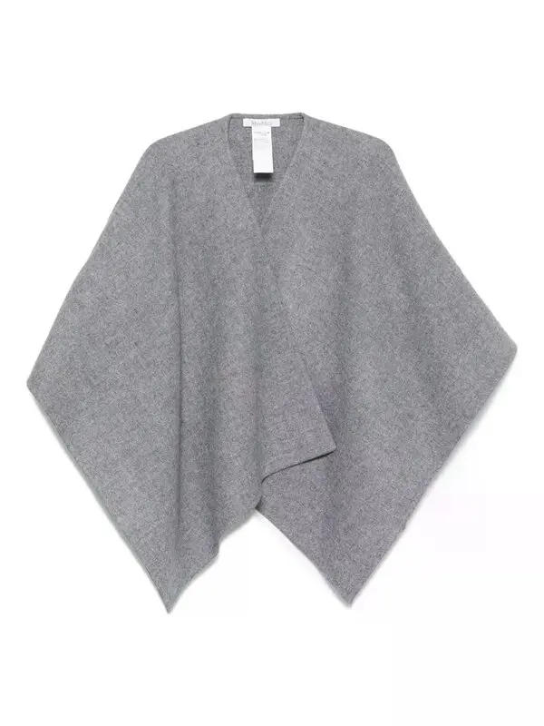 Max Mara Open-front Cape - Grey