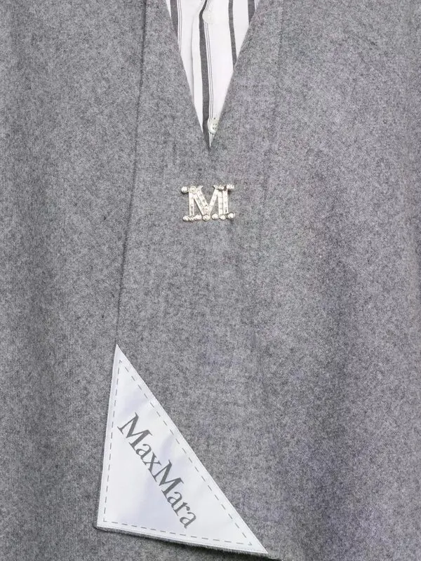 Max Mara Open-front Cape - Grey