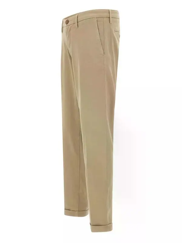 RE-HASH Cuffed Welt-pocket Trousers - Neutrals
