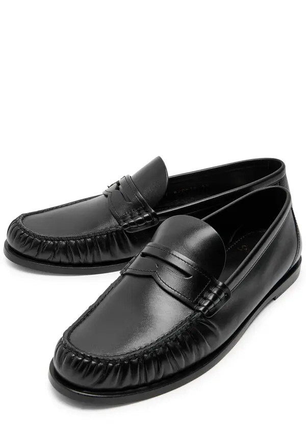 Saint Laurent Ryan Leather Loafers