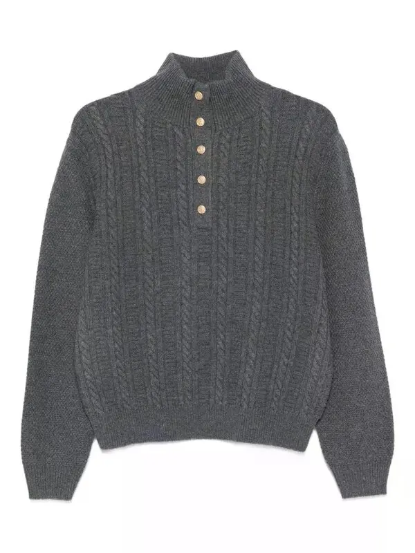 A.p.c. Cable-knit Button Sweater