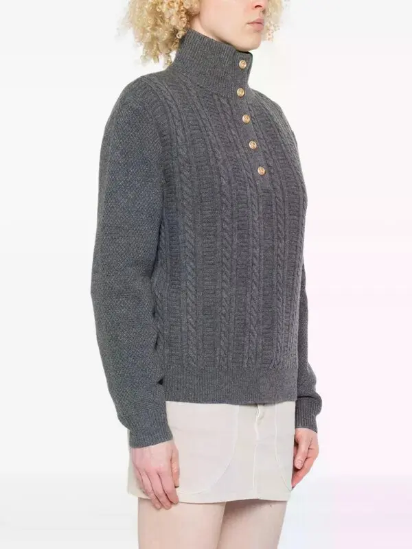 A.p.c. Cable-knit Button Sweater