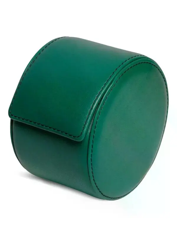 KROSS STUDIO Leather Cylindrical Watch Case - Green