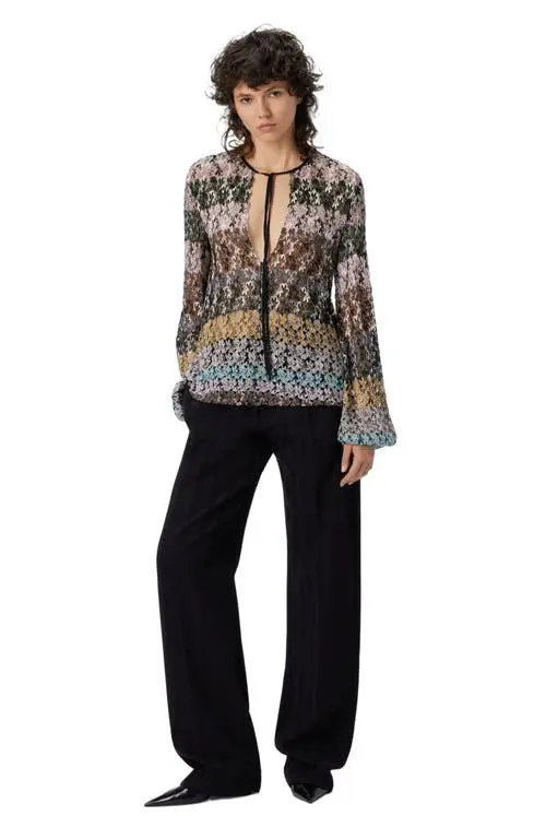 Missoni Embroidered Lace Blouse