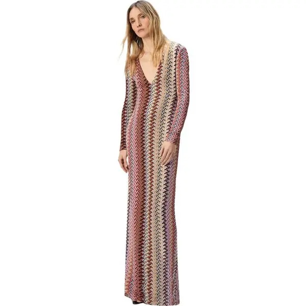 Missoni Long Dress With Zigzag Pattern