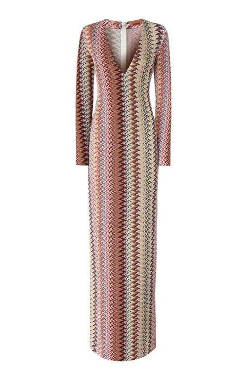 Missoni Long Dress With Zigzag Pattern