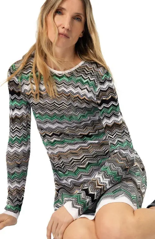 Missoni Mini Dress With Flame Pattern