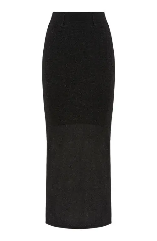 Missoni Long Skirt With Slit - Black