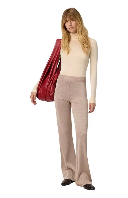 Missoni Straight Leg Lamé Pants - Pink Lamé
