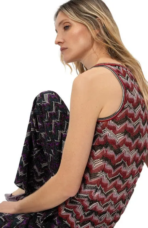 Missoni Viscose Blend Lamé Tank Top