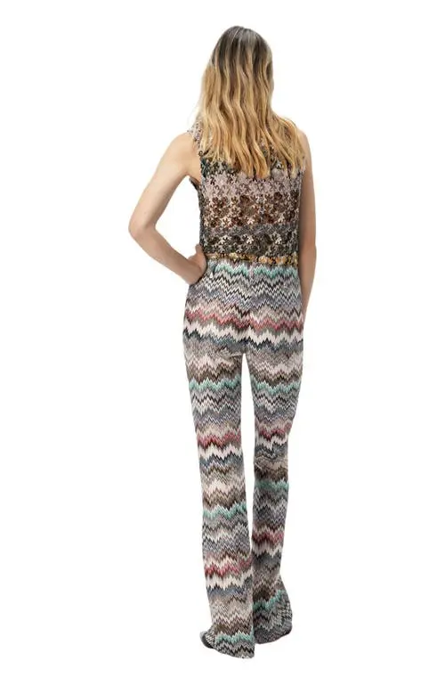 Missoni Flare Pants With Snake Pattern