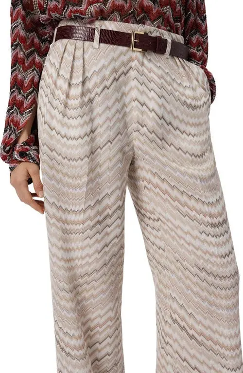 Missoni Mid-rise Zigzag Pants - White