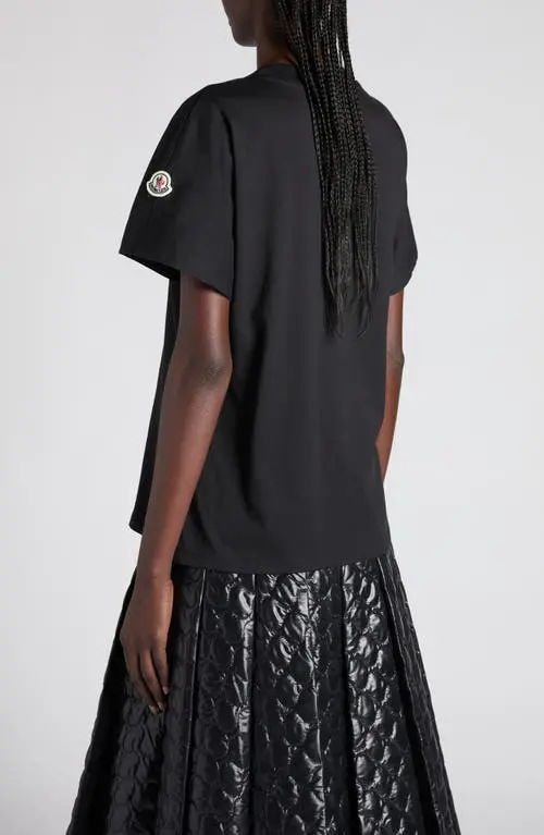 Moncler Logo Patch Cotton T-shirt