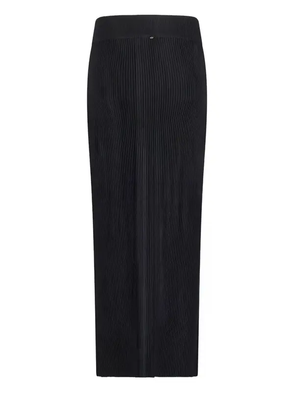 Sportmax Ribbed Zip-front Maxi Skirt