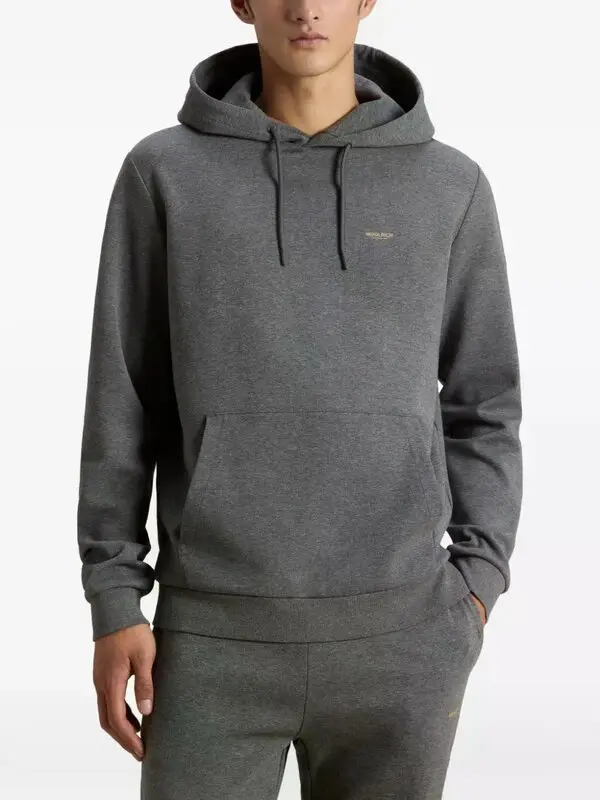 Woolrich Interlock Logo Hoodie - Grey