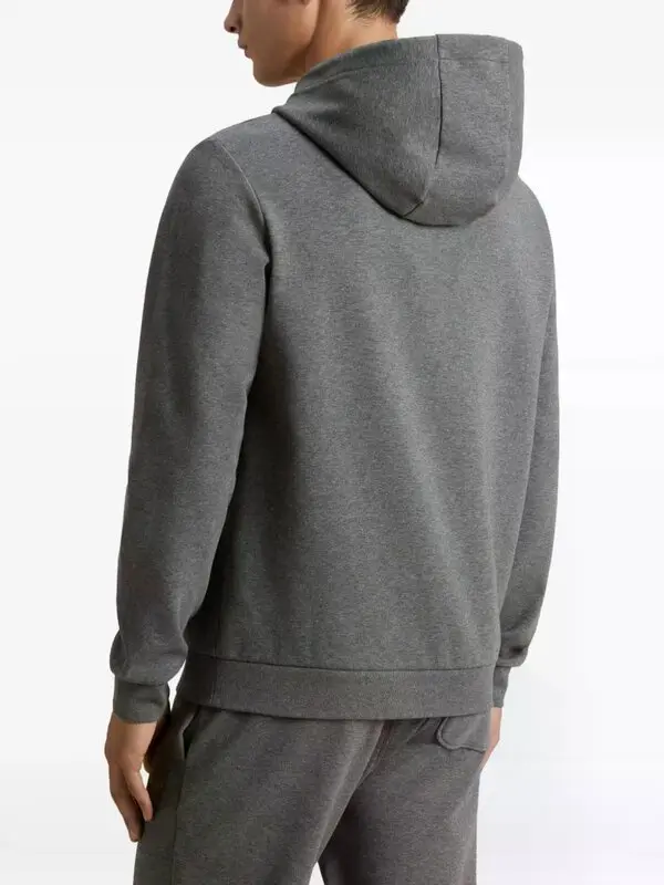 Woolrich Interlock Logo Hoodie - Grey