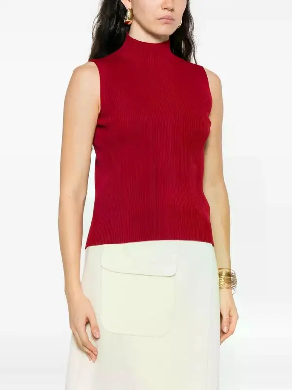 CFCL Ribbed Mock-neck Top