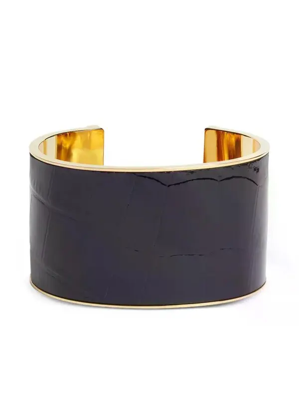 Dsquared2 Crocodile-effect Cuff Bracelet - Gold
