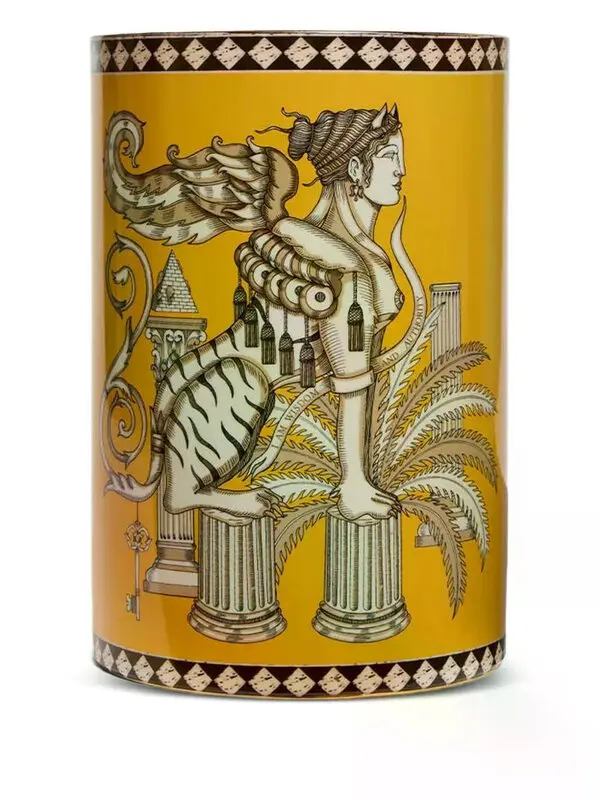 La DoubleJ Sphynx Pillar Vase - Yellow