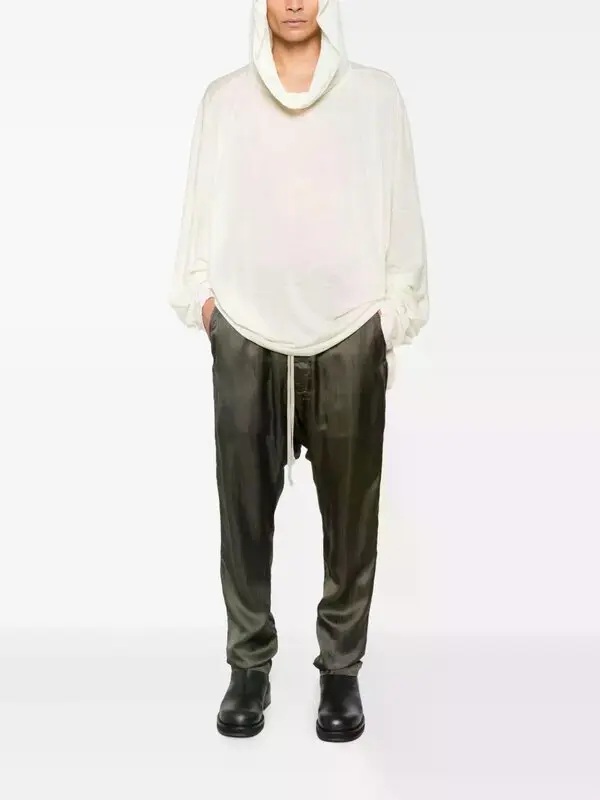 Rick Owens Long-sleeve Cowl-neck Top