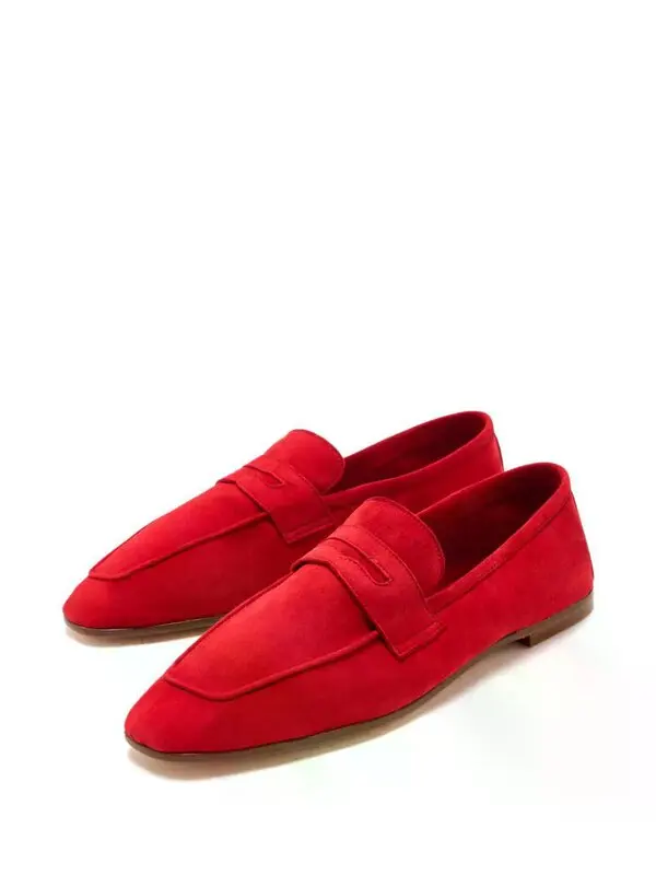 SOPHIQUE MILANO Penny-strap Suede Loafers