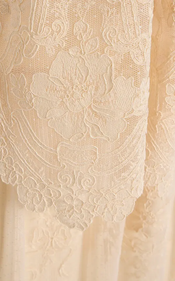 Zimmermann Hypnotic Tiered Lace Maxi Slip Dress