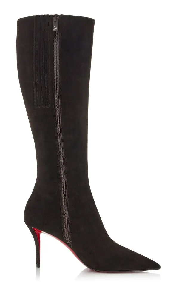 CHRISTIAN LOUBOUTIN Miss Z 80mm Knee Boots - Brown
