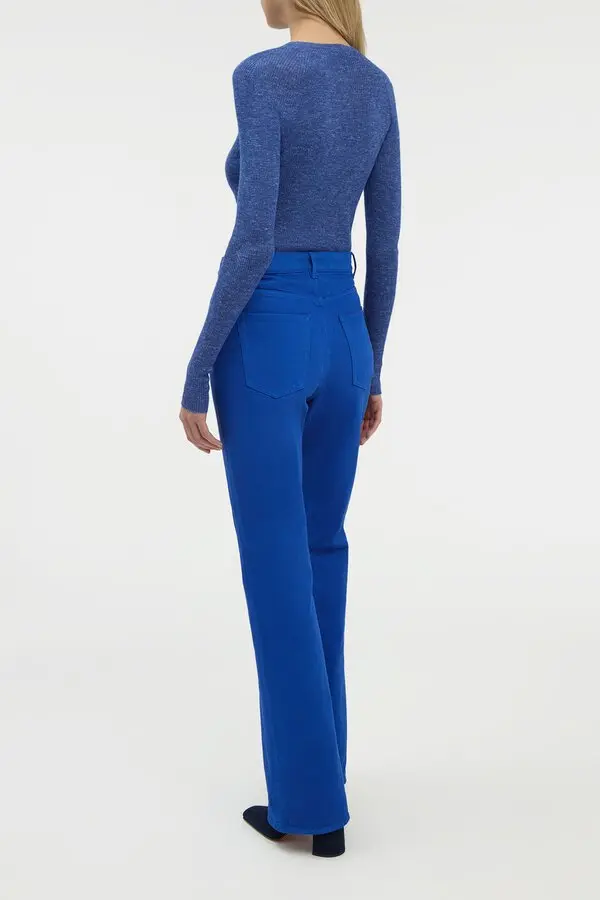Gabriela Hearst Anges Knit Henley Cashmere Silk Hemp
